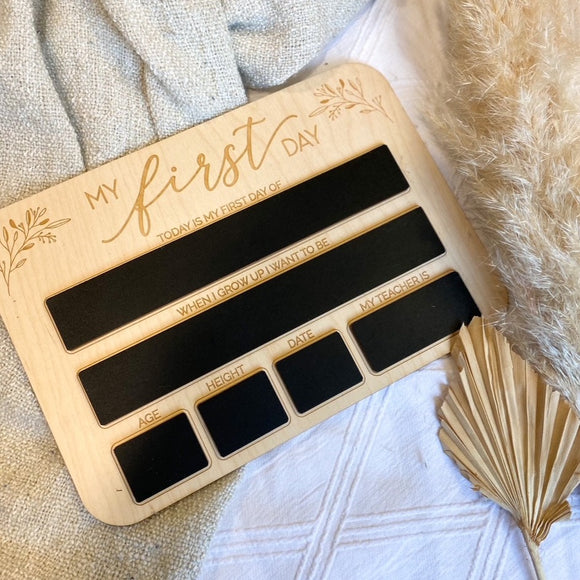 My First Day board – The Confetti Gift Co