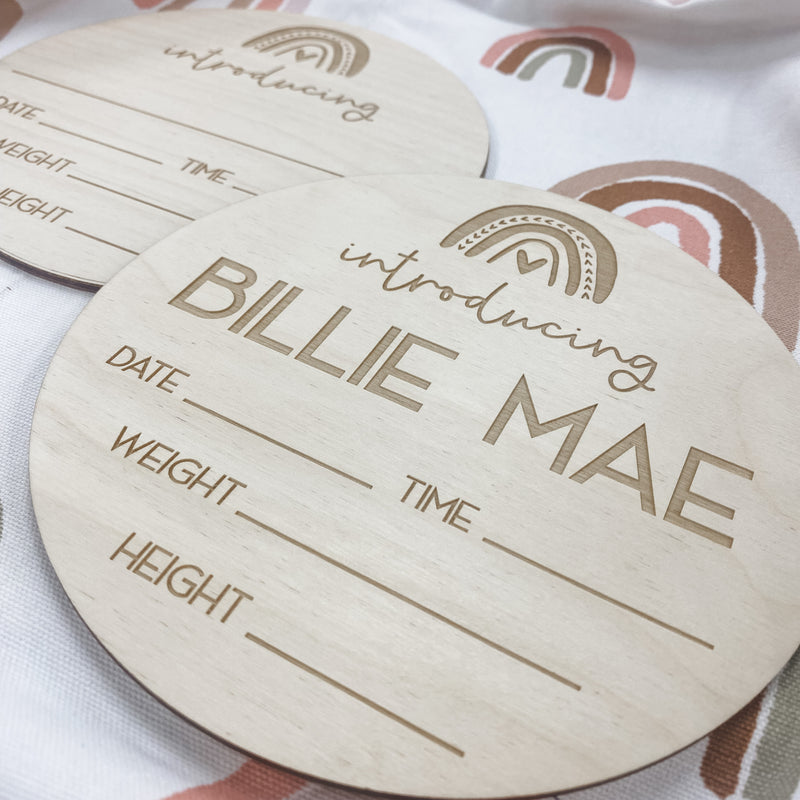 Arrival Plaque – The Confetti Gift Co